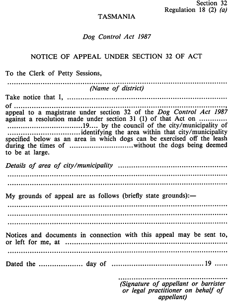 View - Tasmanian Legislation Online